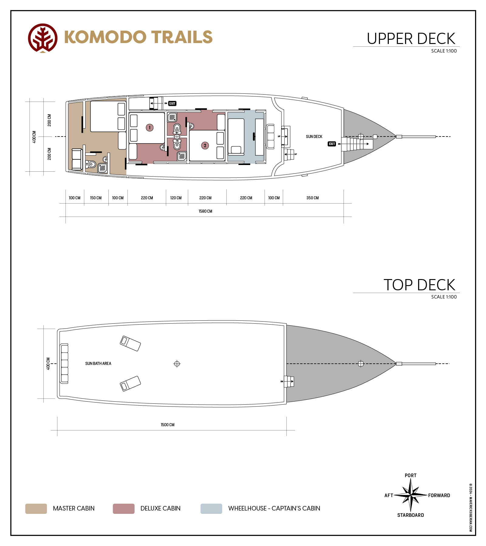 Deck Plan – Komodo Trails